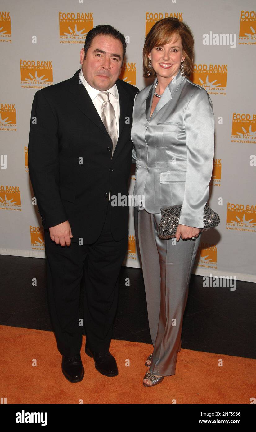 Chef Emeril Lagasse and wife Alden Lagasse attend the Food Bank for New ...