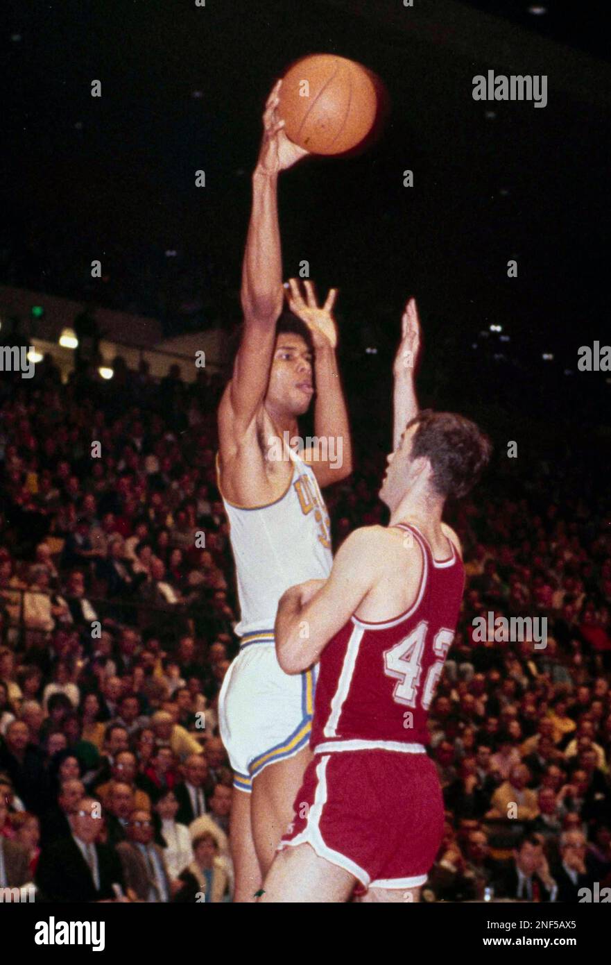 UCLA basketball star Kareem Abdul Jabbar, shown in 1968 photo. (AP ...