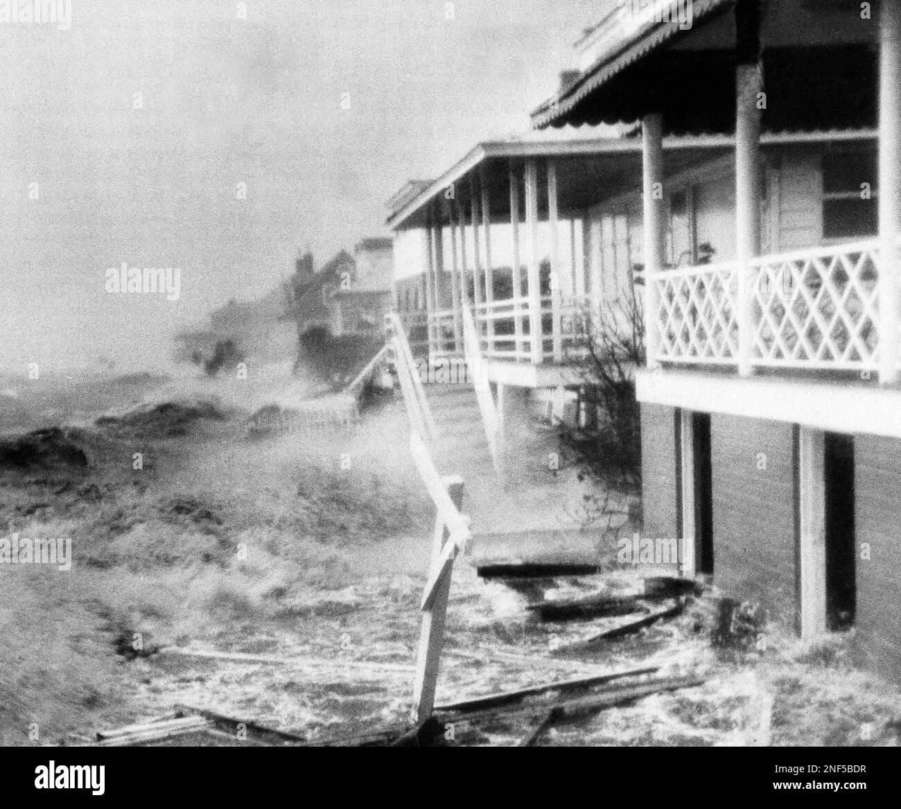 Clifton Guthrie took this unusual picture of Hurricane Hazel ...