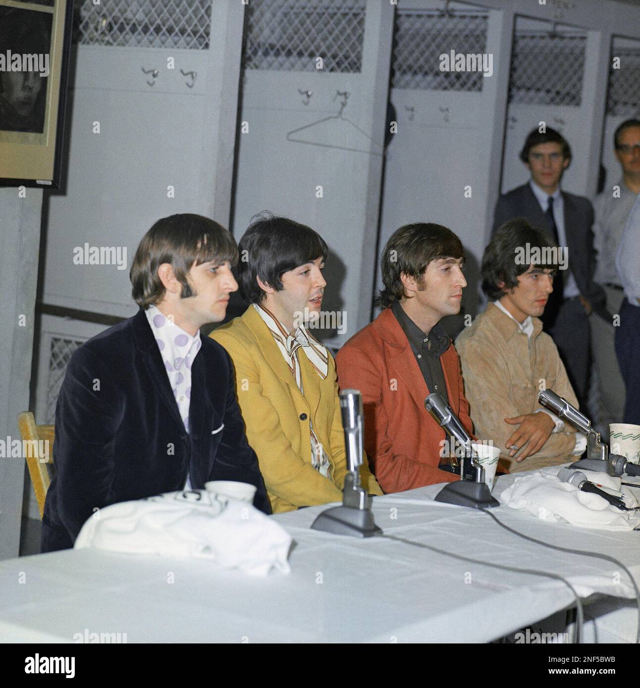 The British rock group the Beatles is shown during their U.S. tour in ...