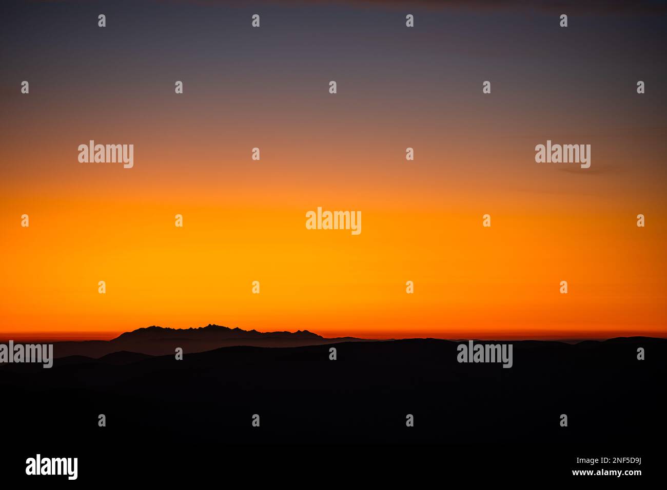 The Tatra Mountains seen from the Polonina Carynska (Bieszczady, Poland ...
