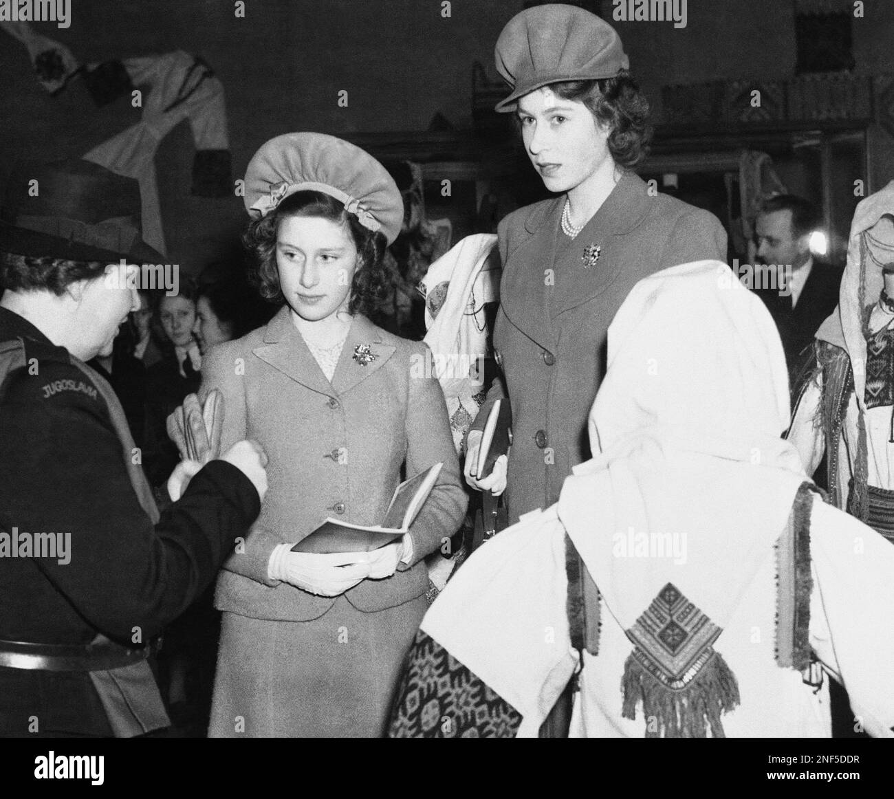 Great Britains Princesses Margaret Rose, left, and Elizabeth, center ...