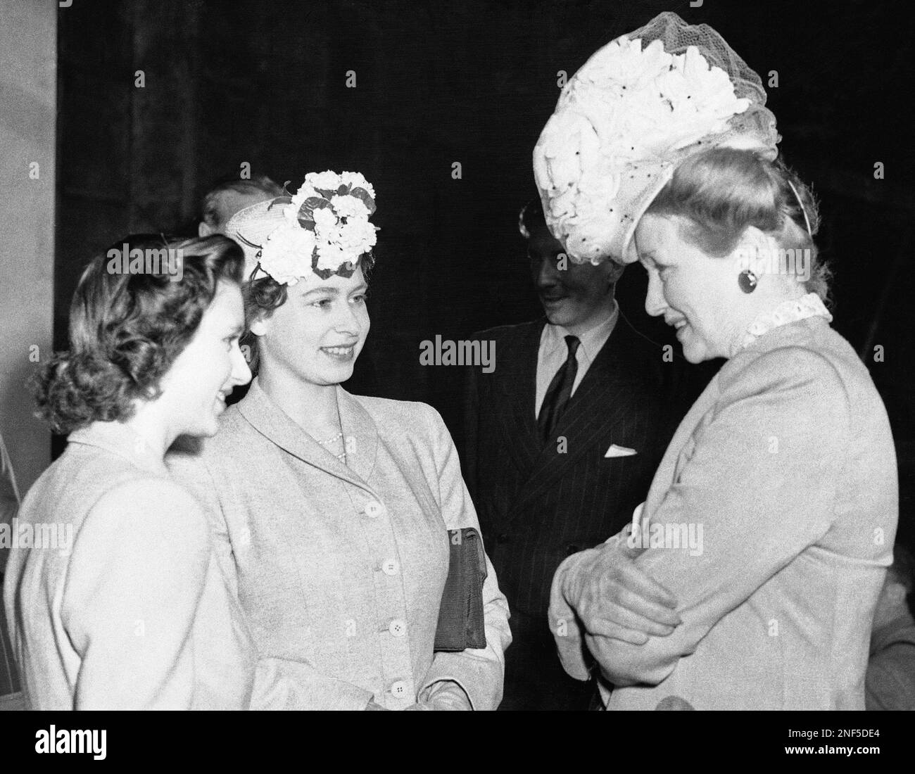 Shown speaking, from left to right are: Princess Margaret, Princess ...