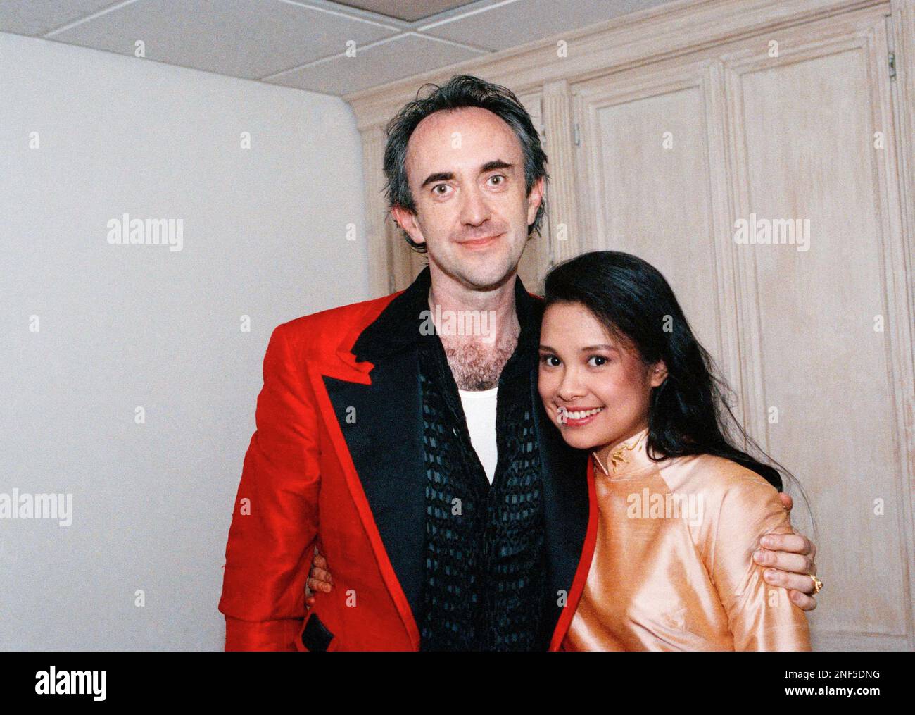 The stars of the musical “Miss Saigon” Jonathan Pryce and Lee Salonga ...