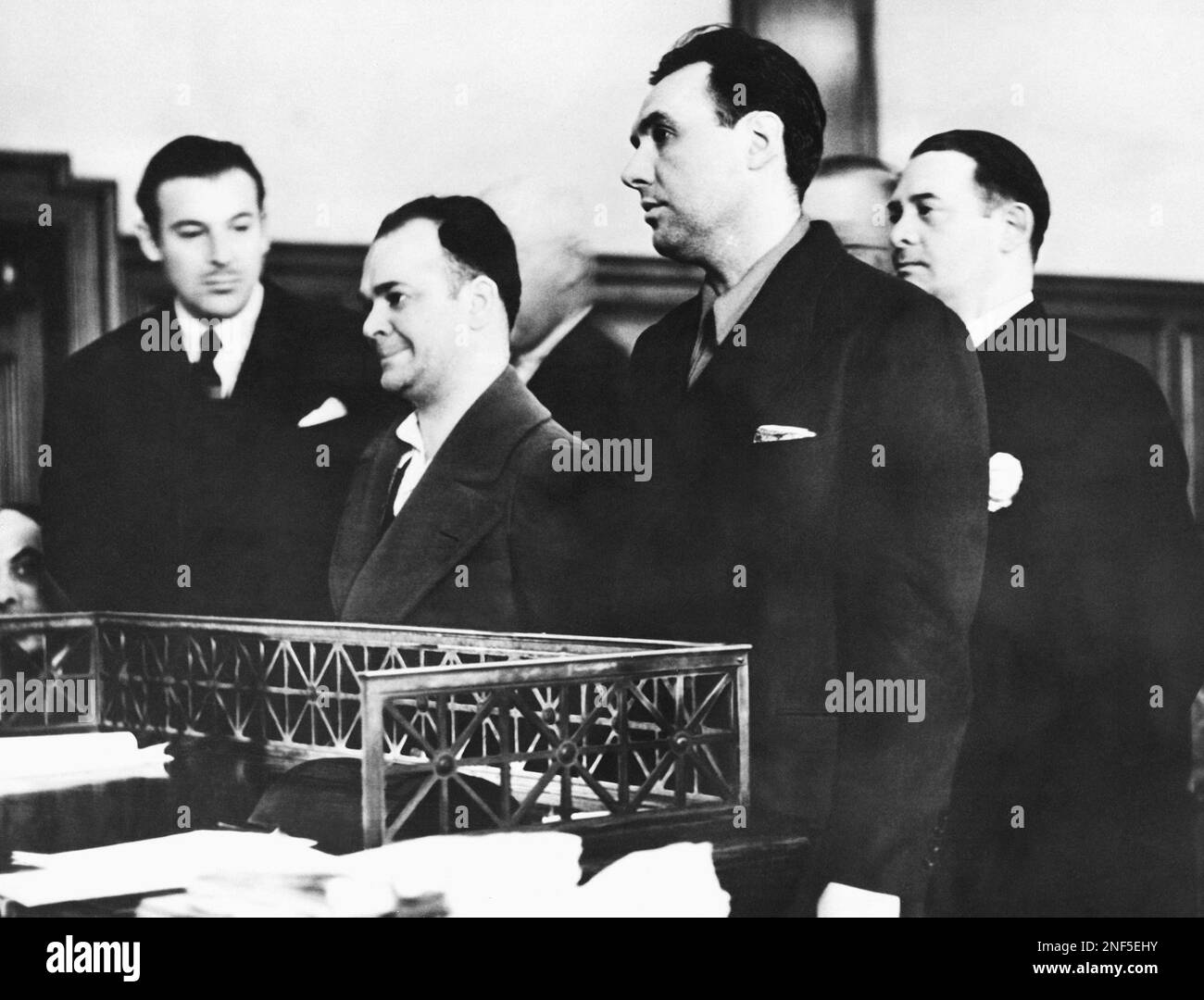 This is a Brooklyn courtroom scene before County Judge Franklin Taylo ...