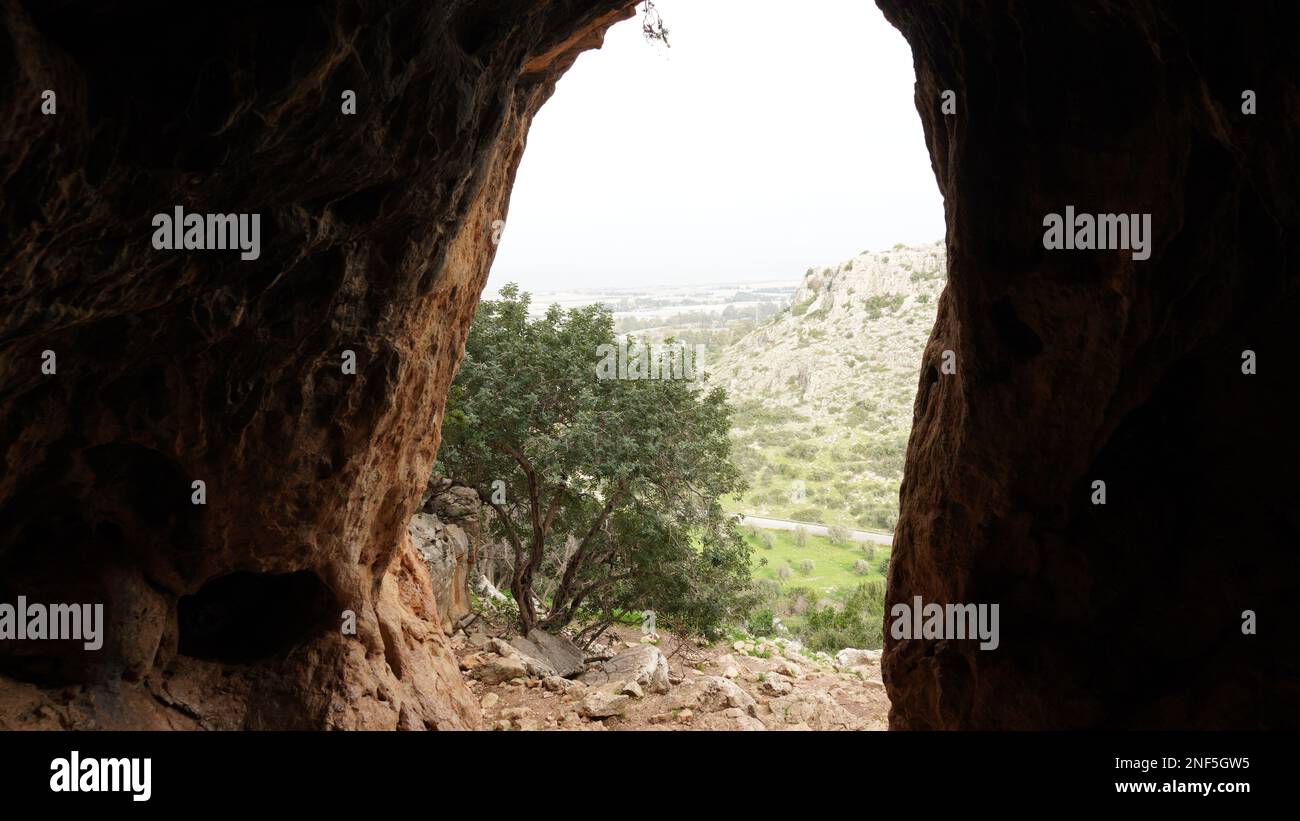 The Etzba Cave, which in Hebrew means Finger Cave, Israel Stock Photo ...
