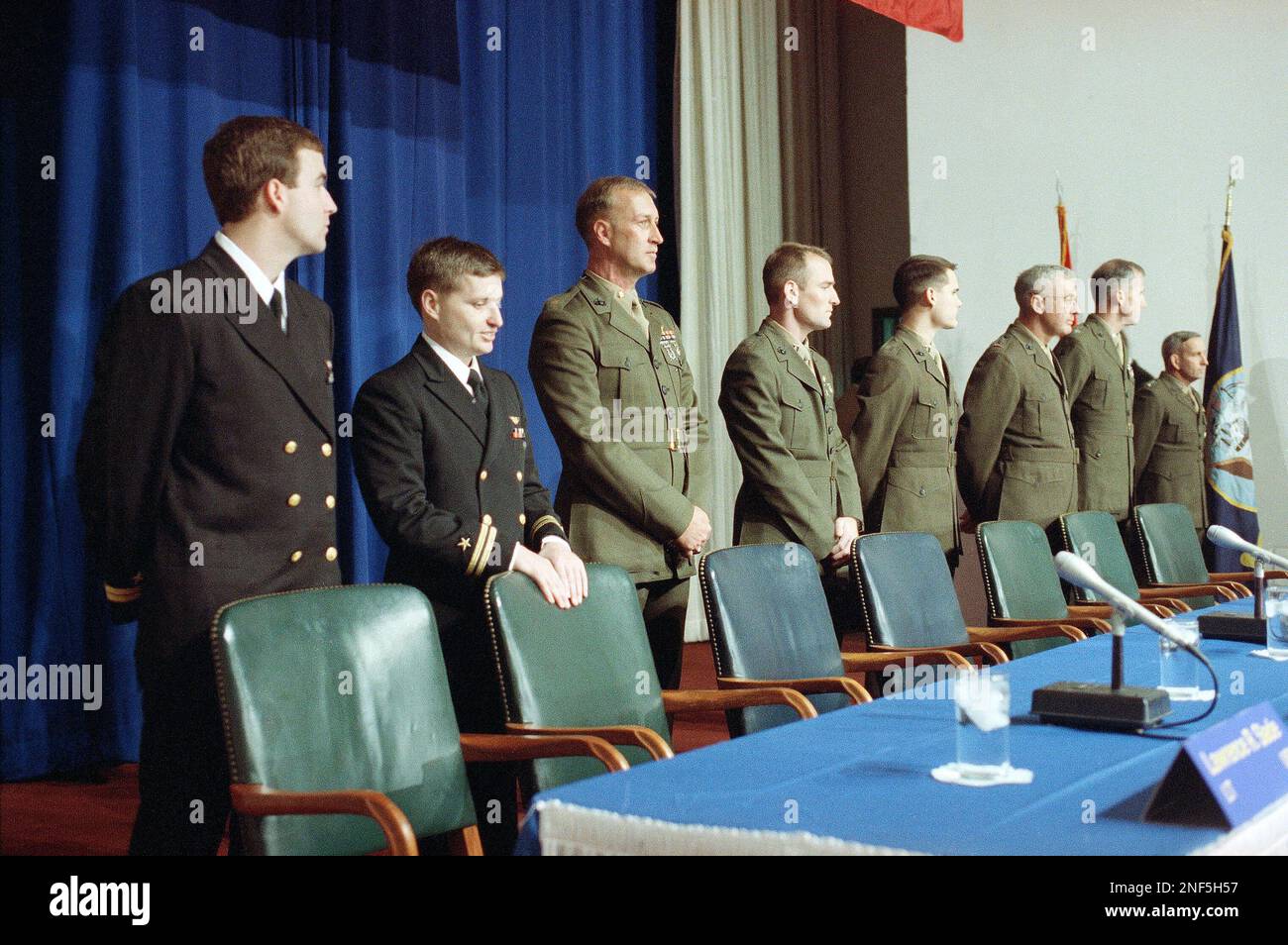 Former Navy and Marine Corps POWs appear at a news conference at the ...