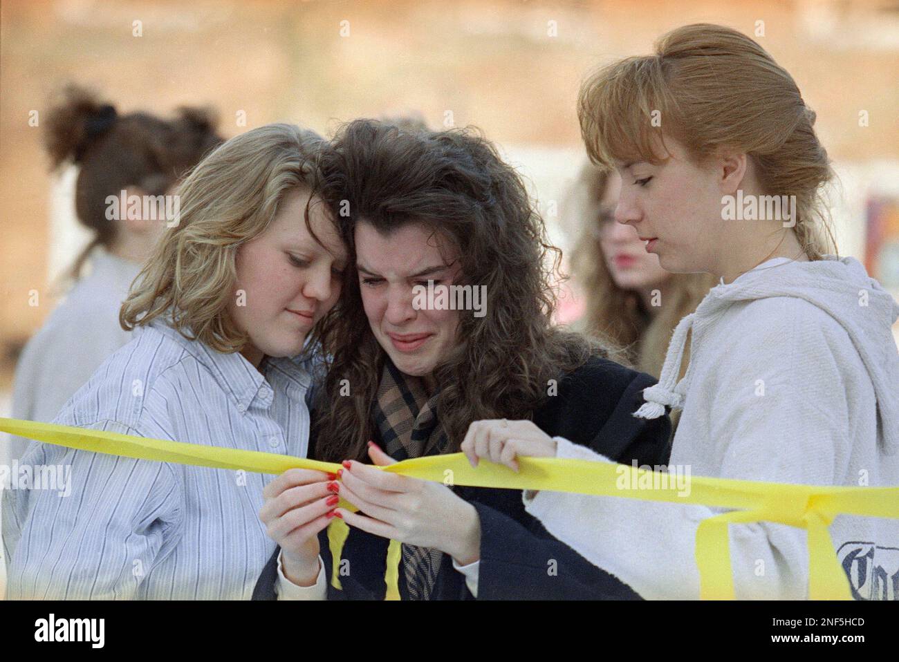 Cazenovia College students Amy Acker, of Rochester, left, and Sandra ...