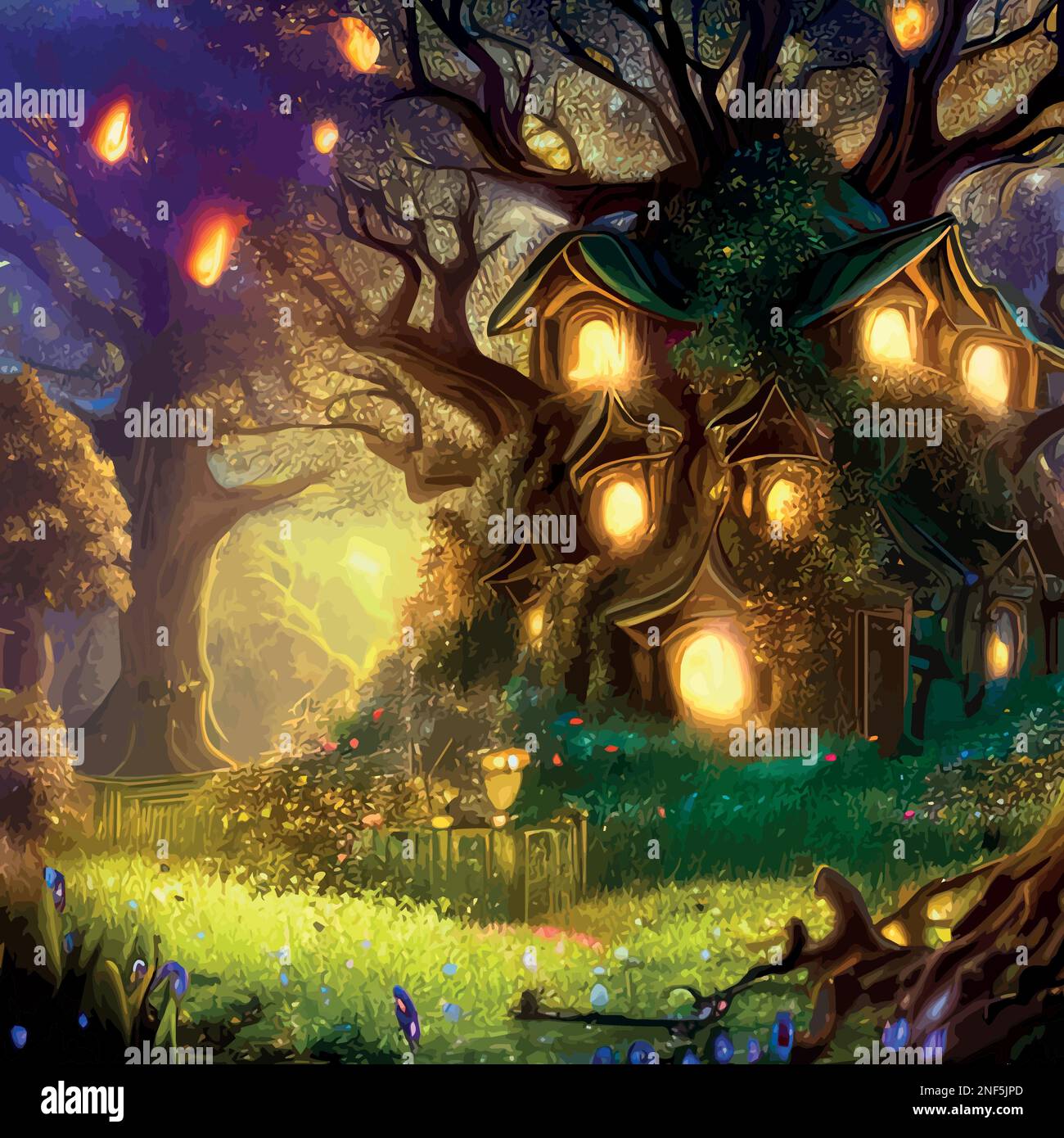 Scary elves Stock Vector Images - Alamy