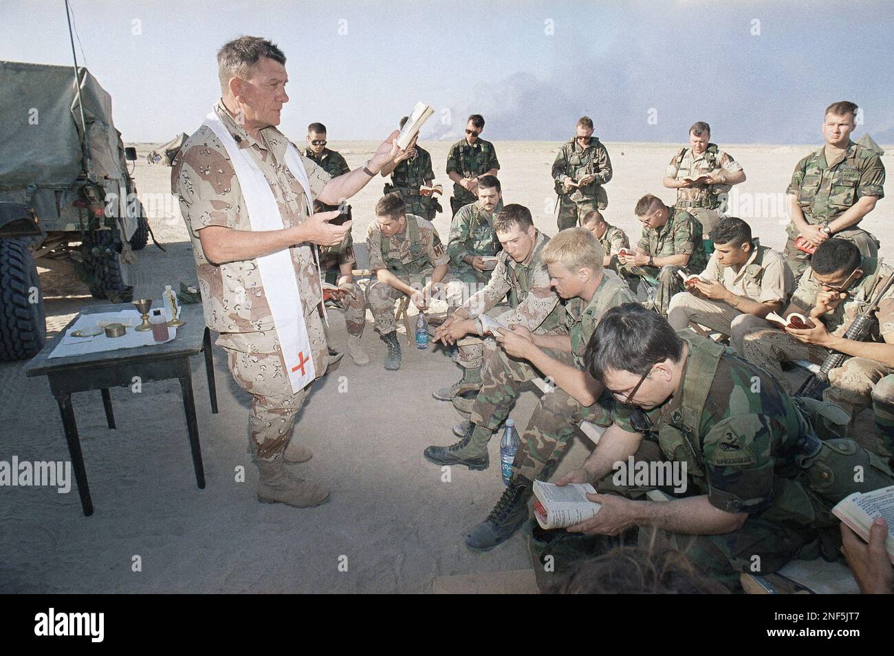 Col. James Bluett, chaplain for the U.S. Army’s 3rd Armored Brigade ...