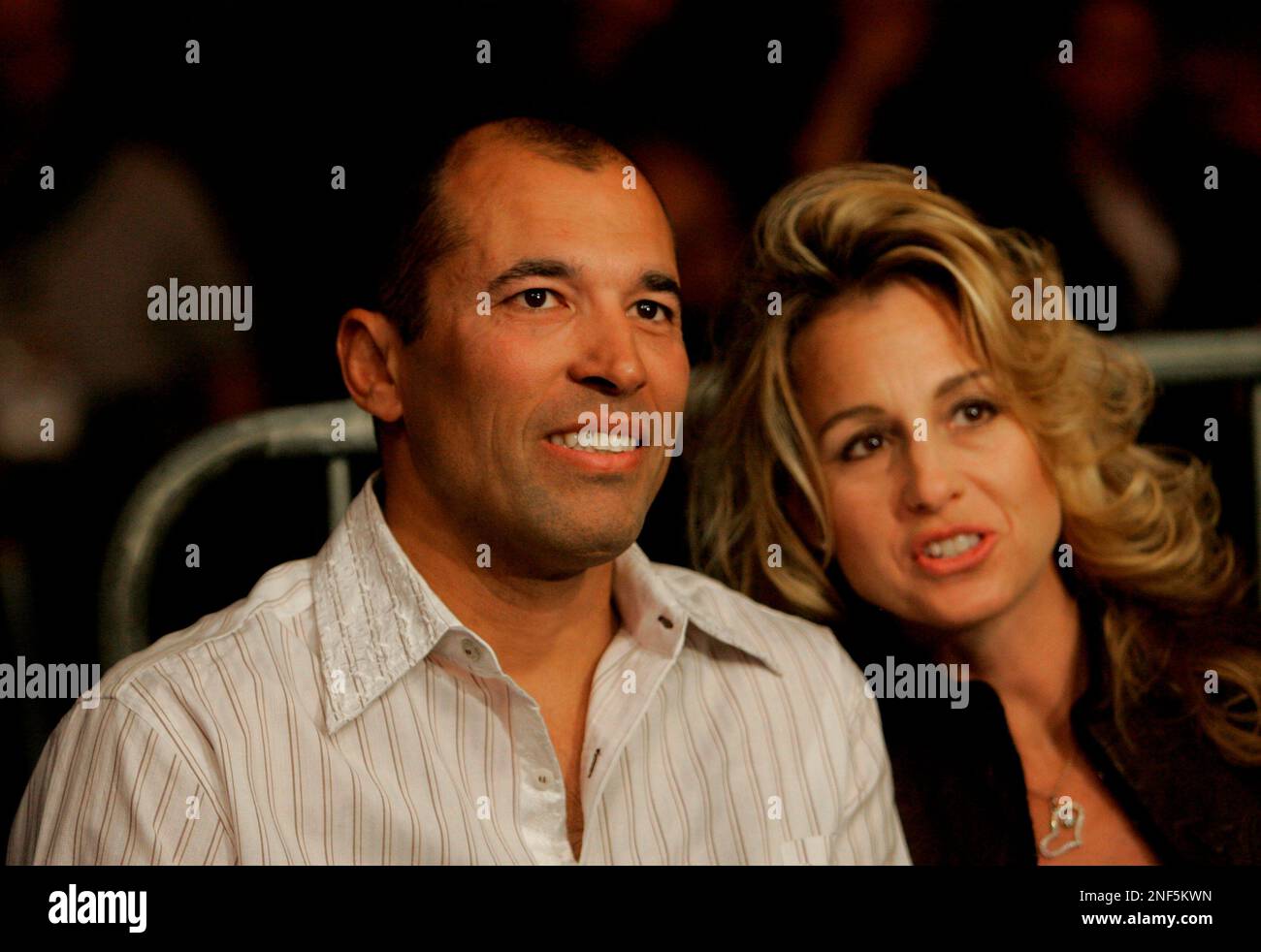 Royce Gracie, left, at a Strikeforce mixed martial arts event on ...