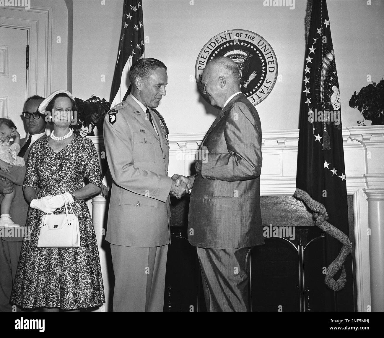 Gen. Maxwell Taylor, retiring Army chief of staff, says farewell to ...