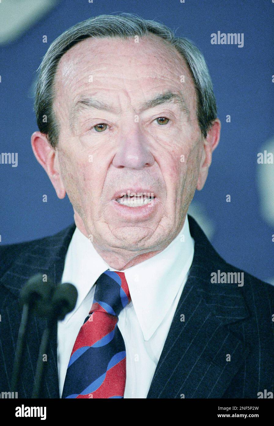 Warren Christopher is pictured in 1994. (AP Photo Stock Photo - Alamy