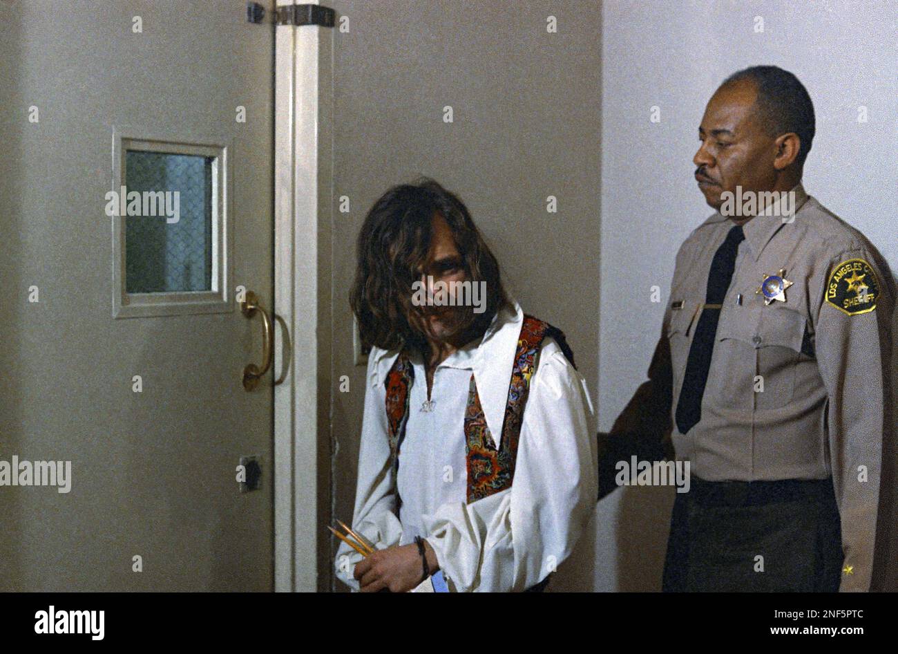 Hippie cult leader Charles Manson, who is accused in multiple murders ...