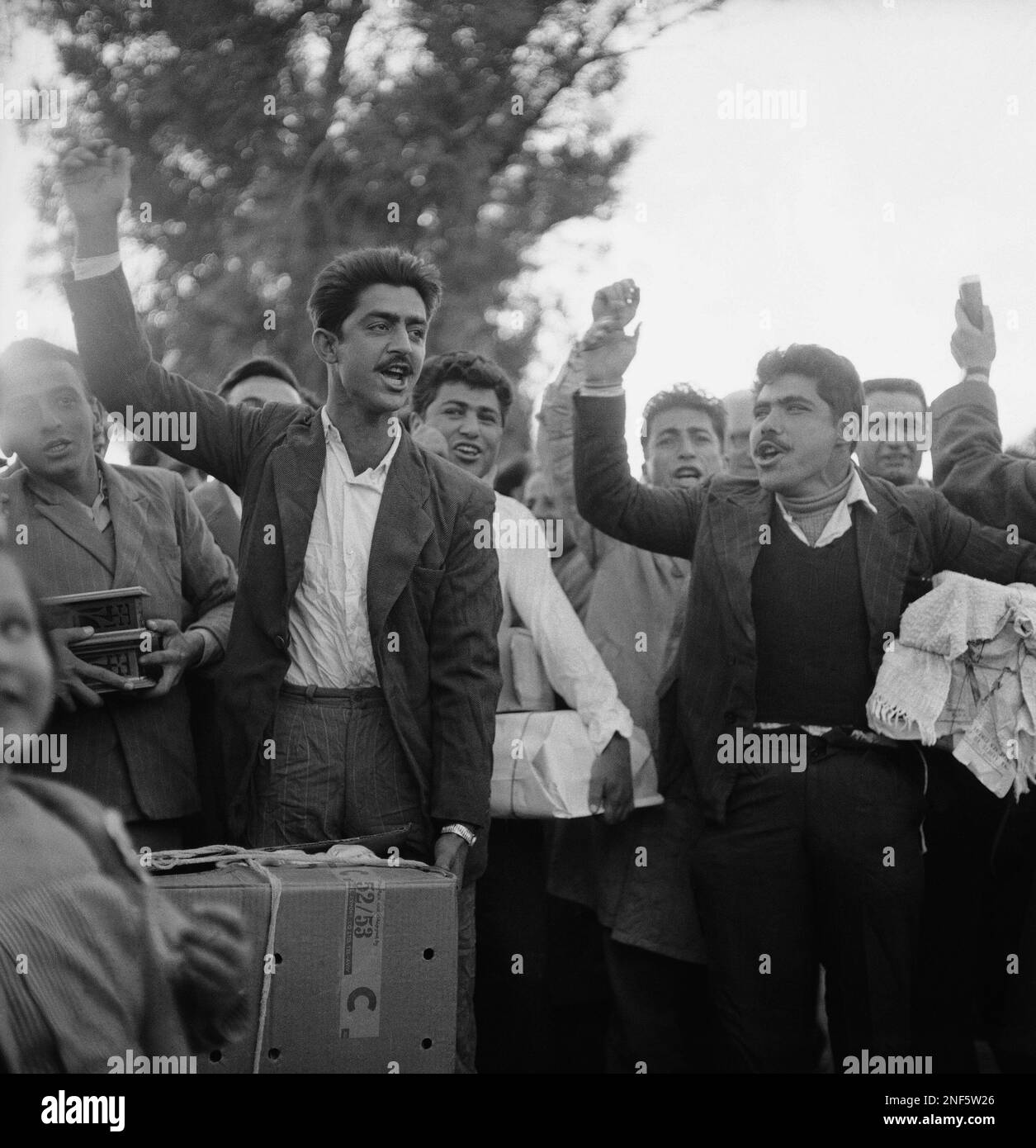 The scene at the Central Jail in Nicosia, Cyprus, on Feb. 28, 1959, as ...