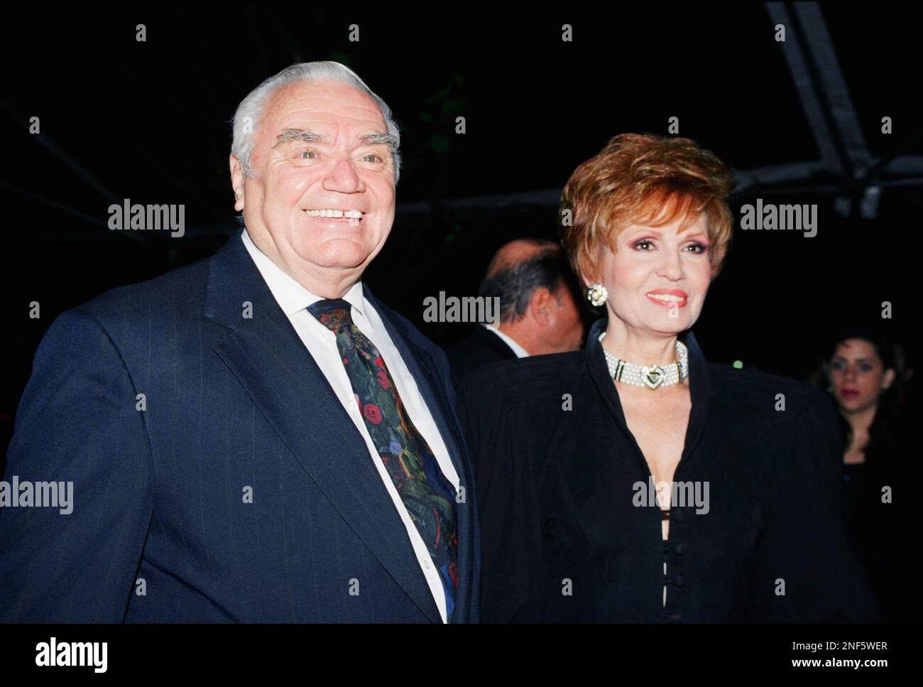 Ernest Borgnine and his wife Tova on Jan. 13, 1993 in Los Angeles, CA ...