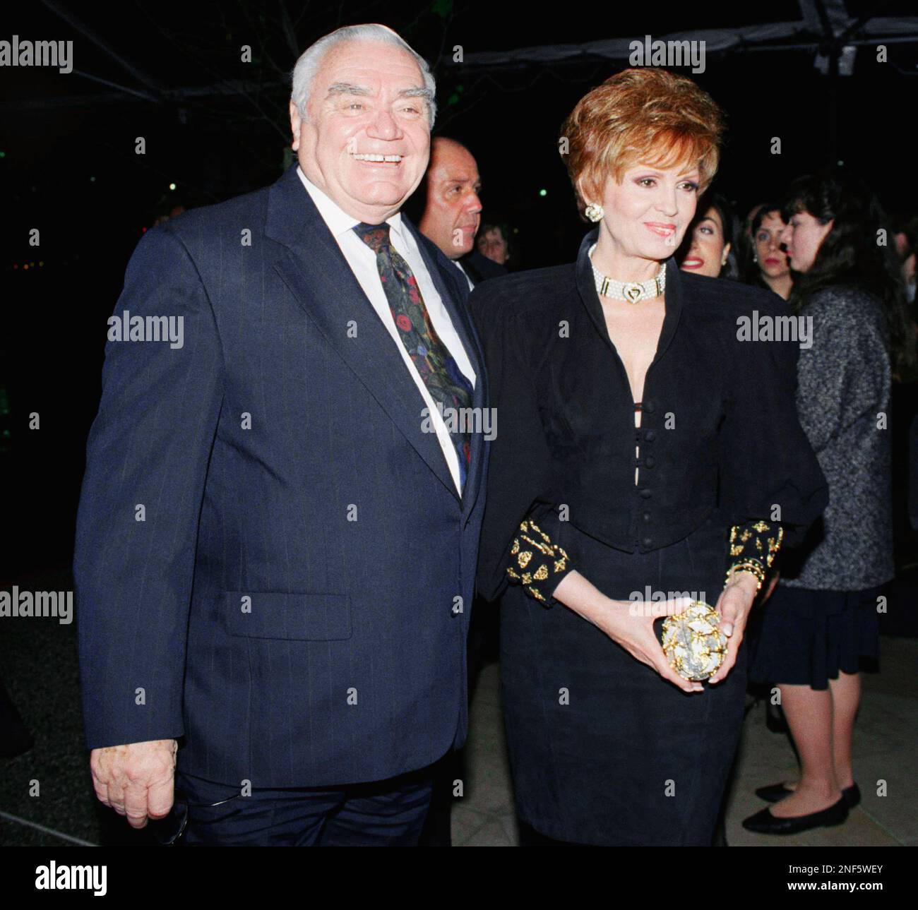 Ernest Borgnine and his wife Tova on Jan. 13, 1993 in Los Angeles, CA ...