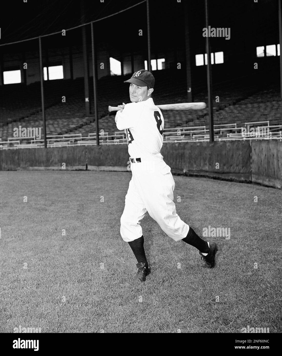 Full length swing showing his stance after the finish of a swing Paul ...