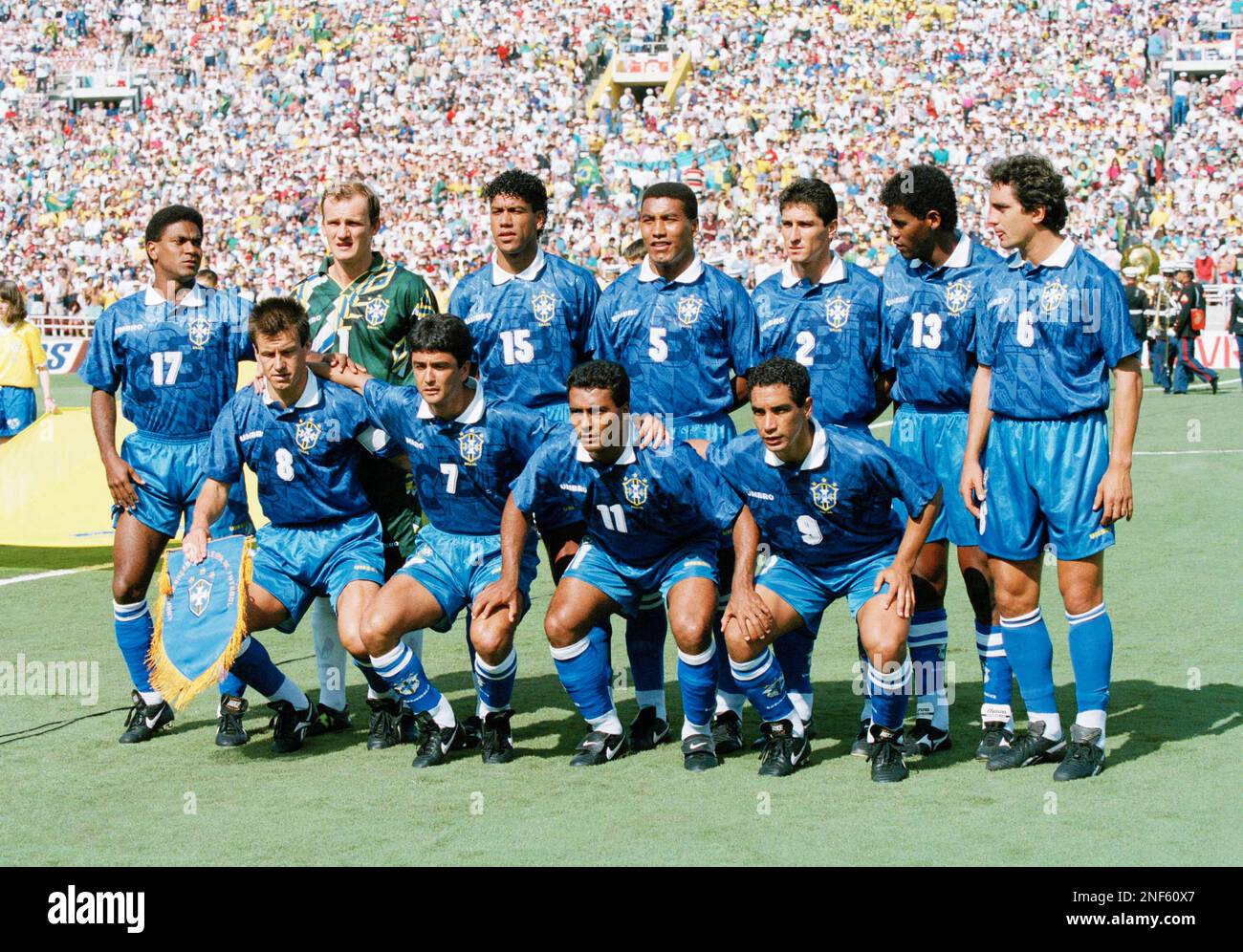 The Brazilian national soccer team poses for a photo before their World ...