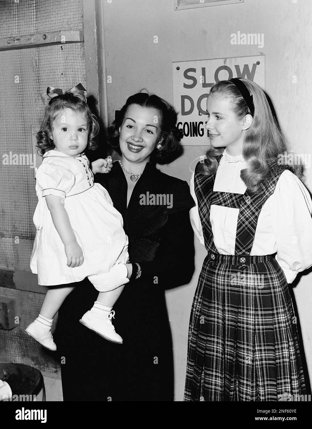 Olga San Juan, former paramount actress is shown on Jan. 24, 1951 with ...