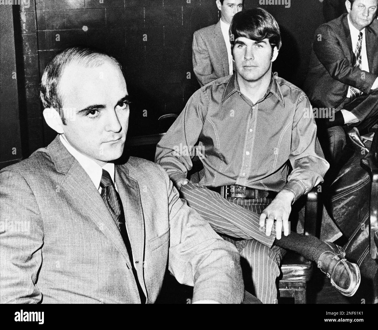 Charles Tex Watson 24, center, charged in the slaying of actress Sharon ...