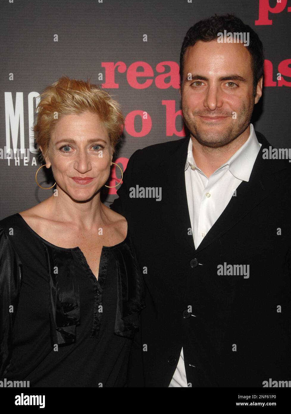 Actors Edie Falco and Dominic Fumusa arrive to the opening night of the ...