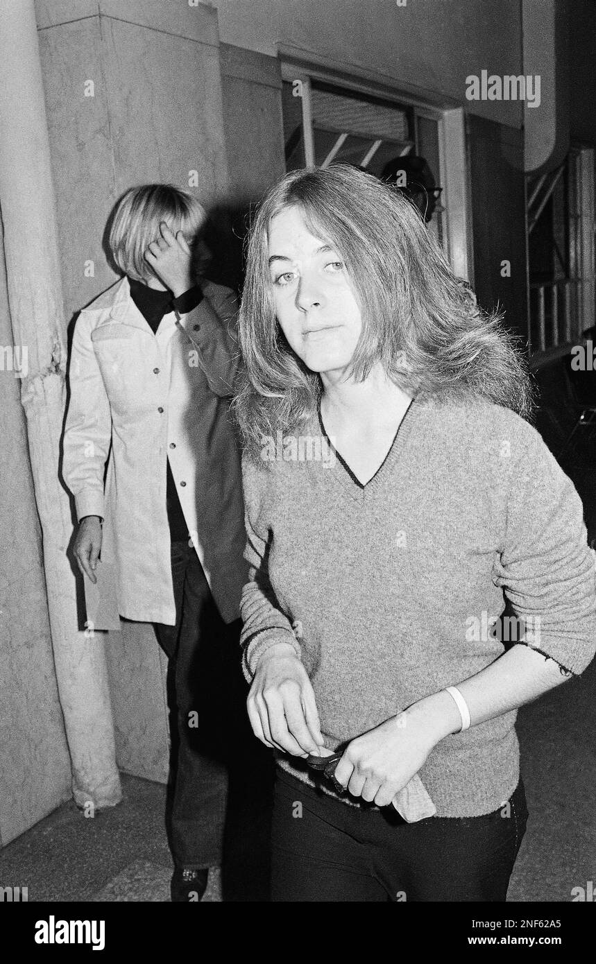 Nancy Laura Pitman, a 19-year-old friend of Charles Manson, arrives in ...