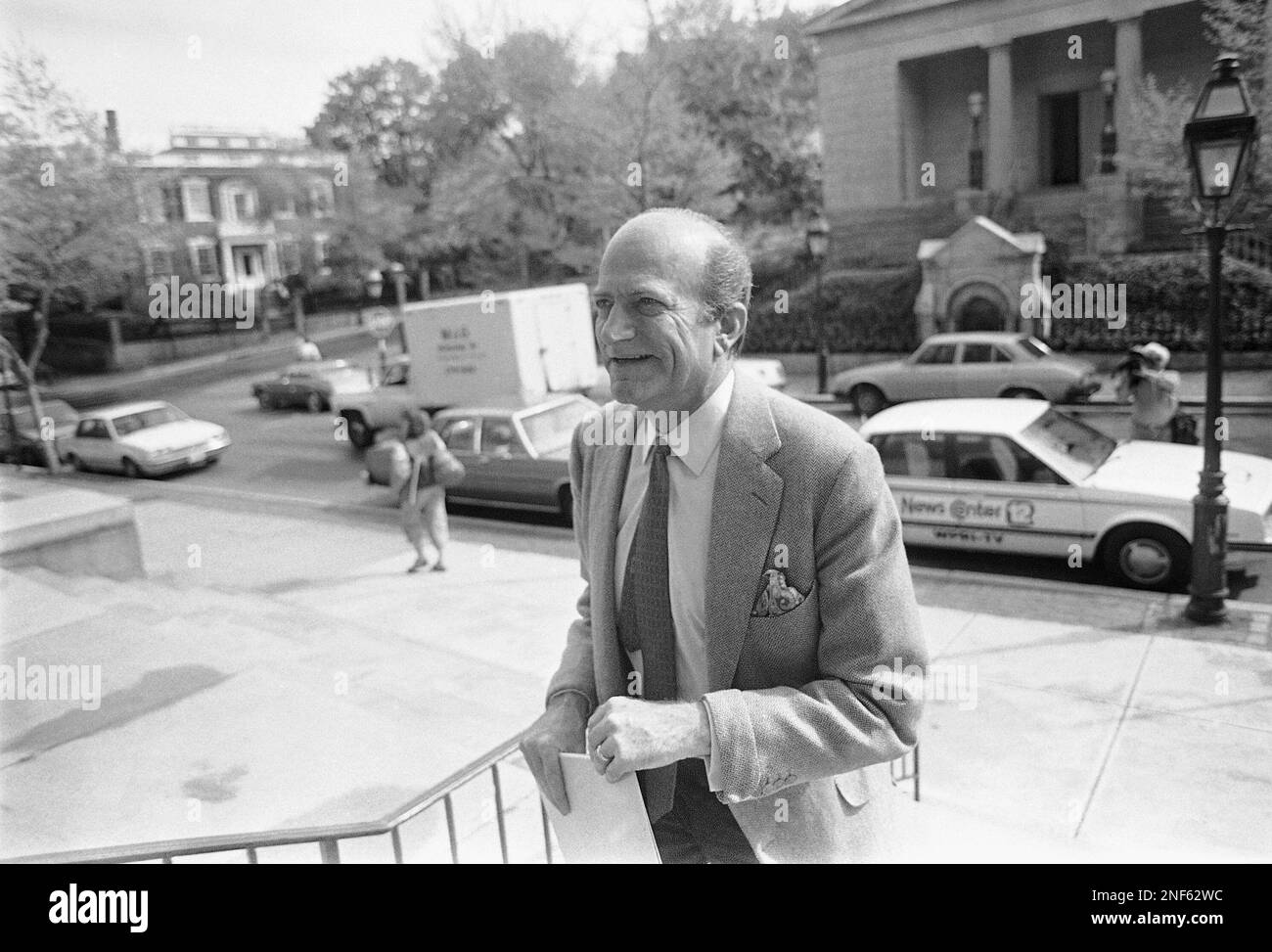 Claus Von Bulow arrives at Superior Court, May 7, 1985, Providence, R.I ...