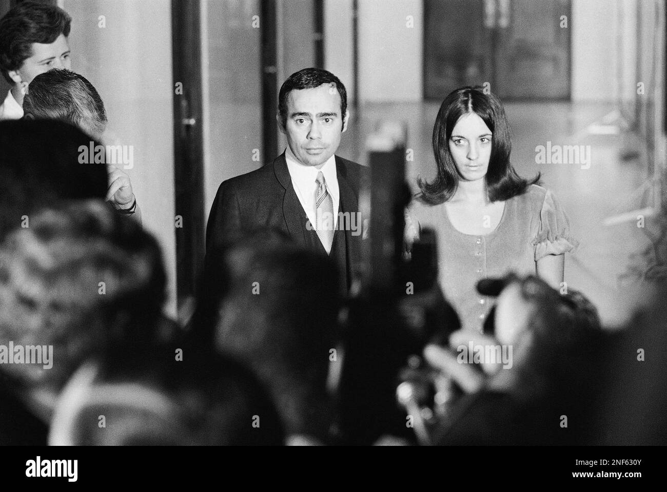 Susan Atkins, 21, a key witness in the Sharon Tate murder case, emerges ...
