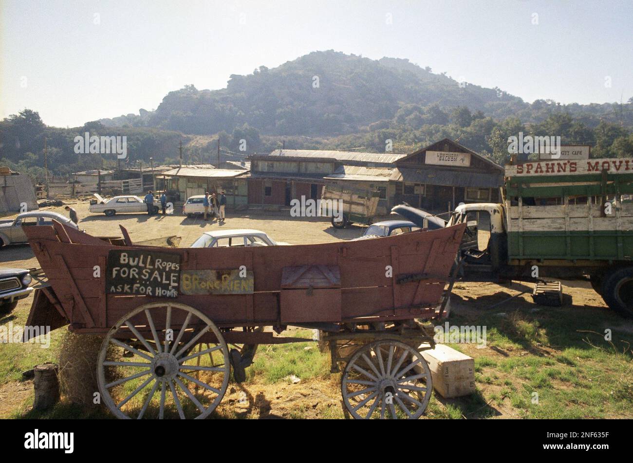 This is the Spahn movie ranch near Chatsworth, a Los Angeles suburb ...