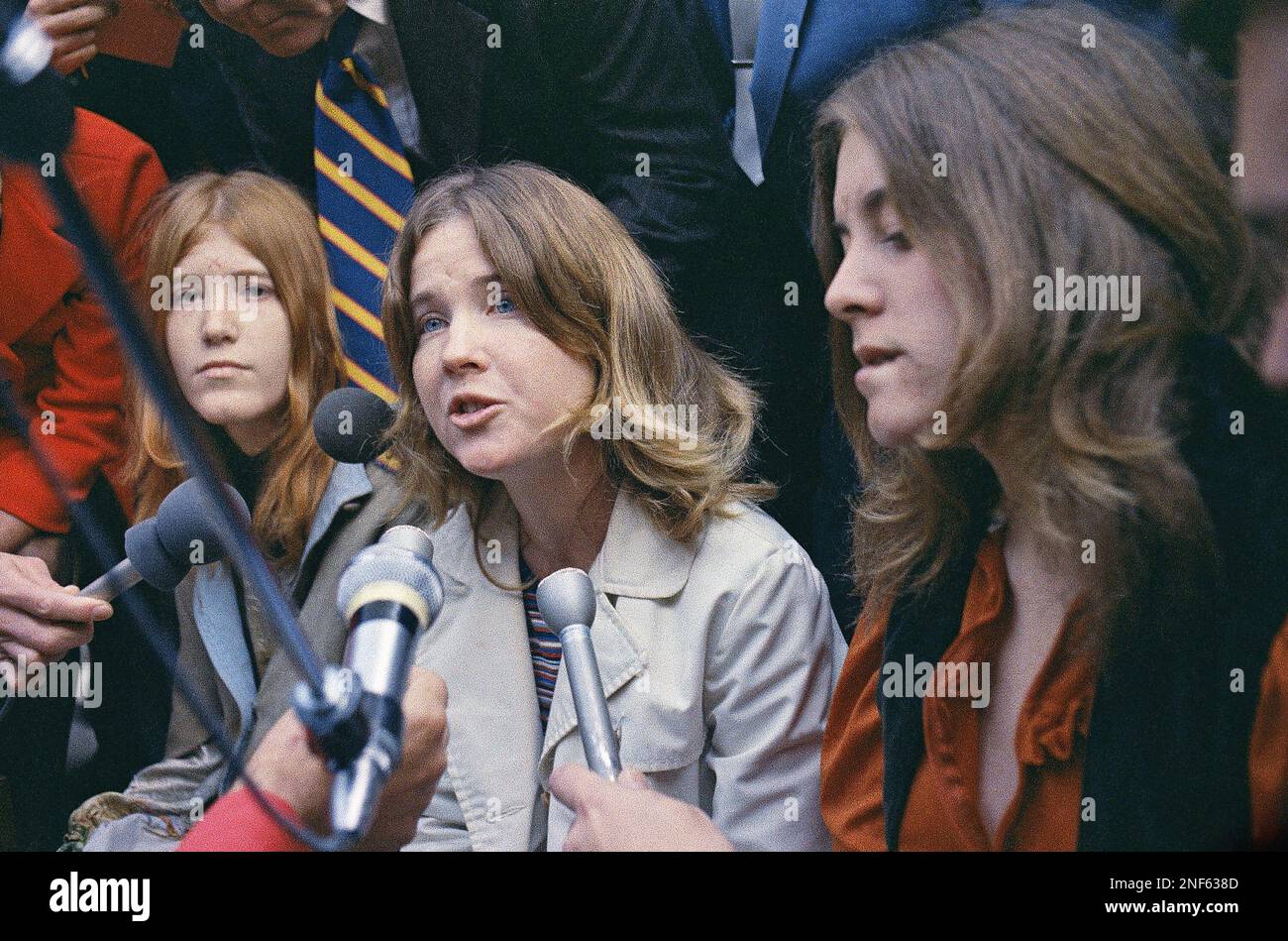 Some of the Manson "family's" female cult members are shown, Jan. 25 ...