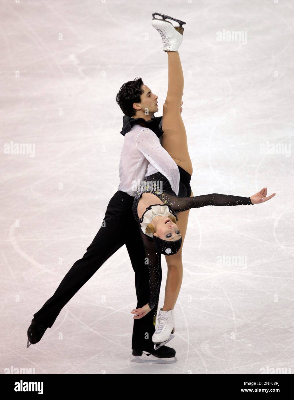 Federica Faiella and Massimo Scali, of Italy, skate during the ice ...
