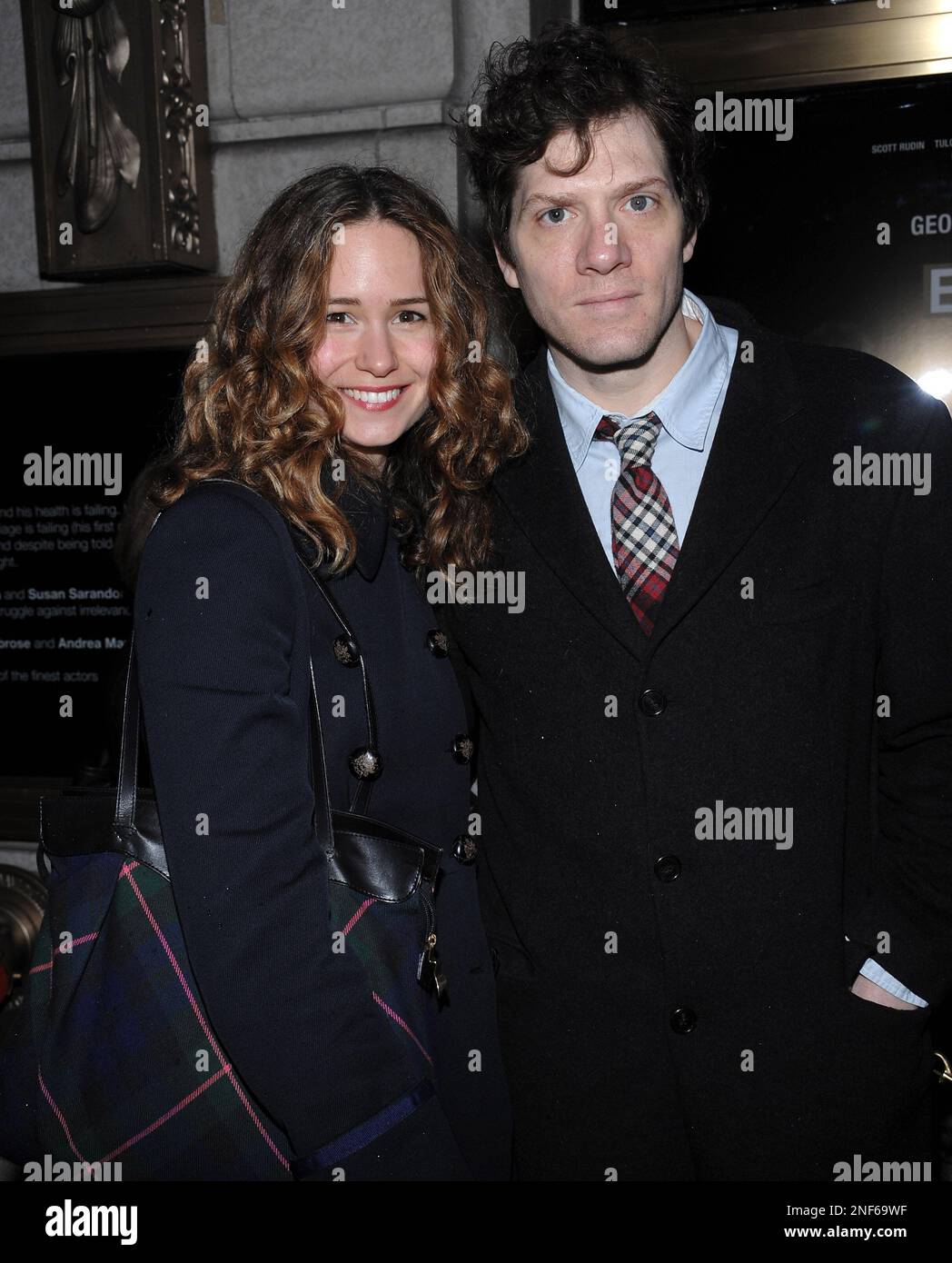 Actor Adam Rapp and girlfriend Katherine Waterston arrive for opening ...