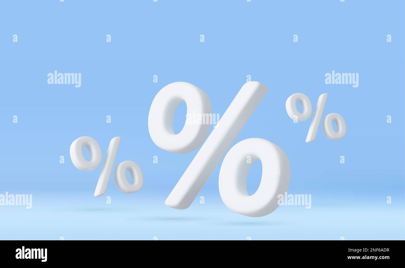 3d Percent sign Stock Vector Image & Art - Alamy