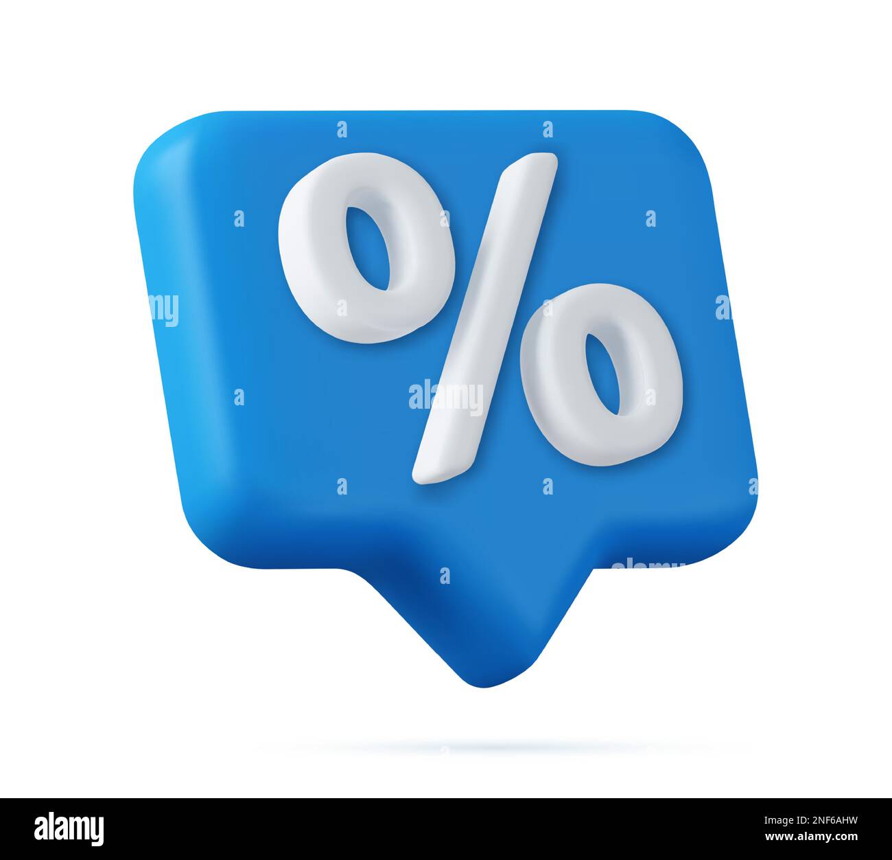 3d Symbol percentage icon message bubble Stock Vector Image & Art - Alamy