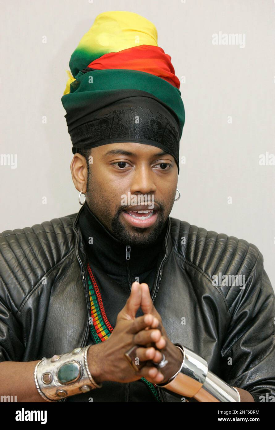 Musician Tonex talks during an interview Friday, March 20, 2009 in New ...