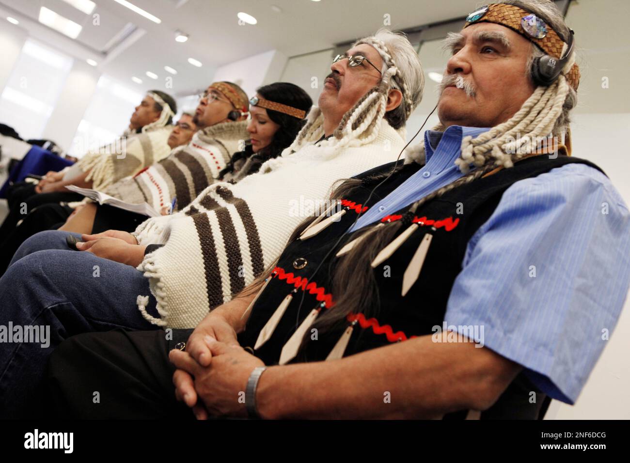 British Columbia native chiefs from the Hul'qumi'num Treaty Group, from ...