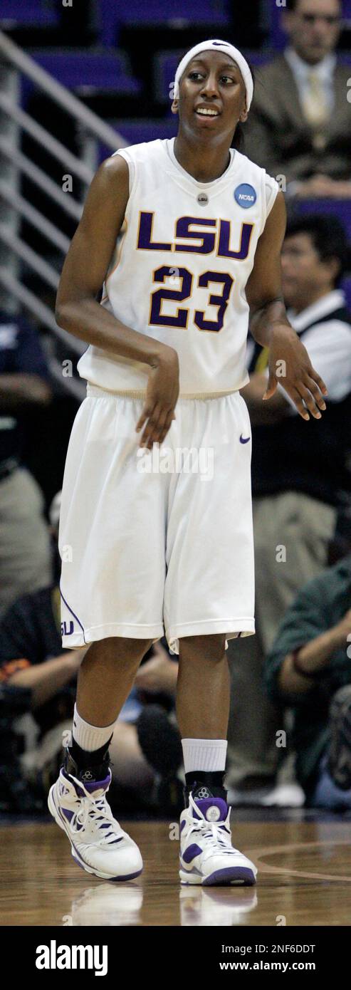 LSU guard Allison Hightower (23) in the second half during the first ...