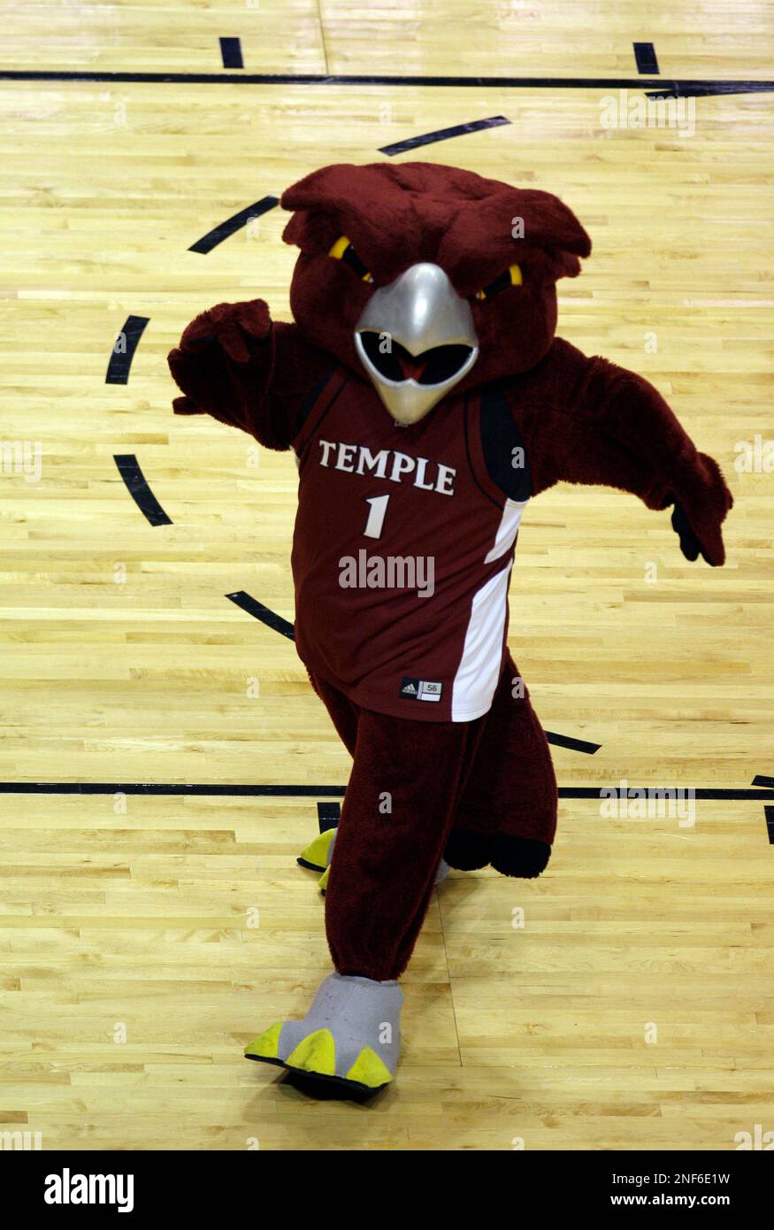 The Temple mascot is seen during a first-round men's NCAA college ...
