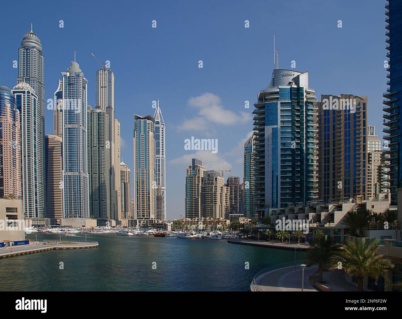Amazing towering skyscrapers at Dubai marina include buildings such as ...