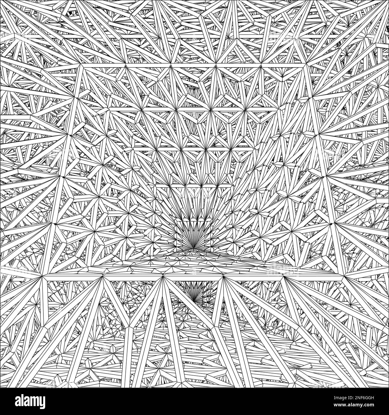 Abstract Construction Structure Vector. Illustration Isolated On White ...