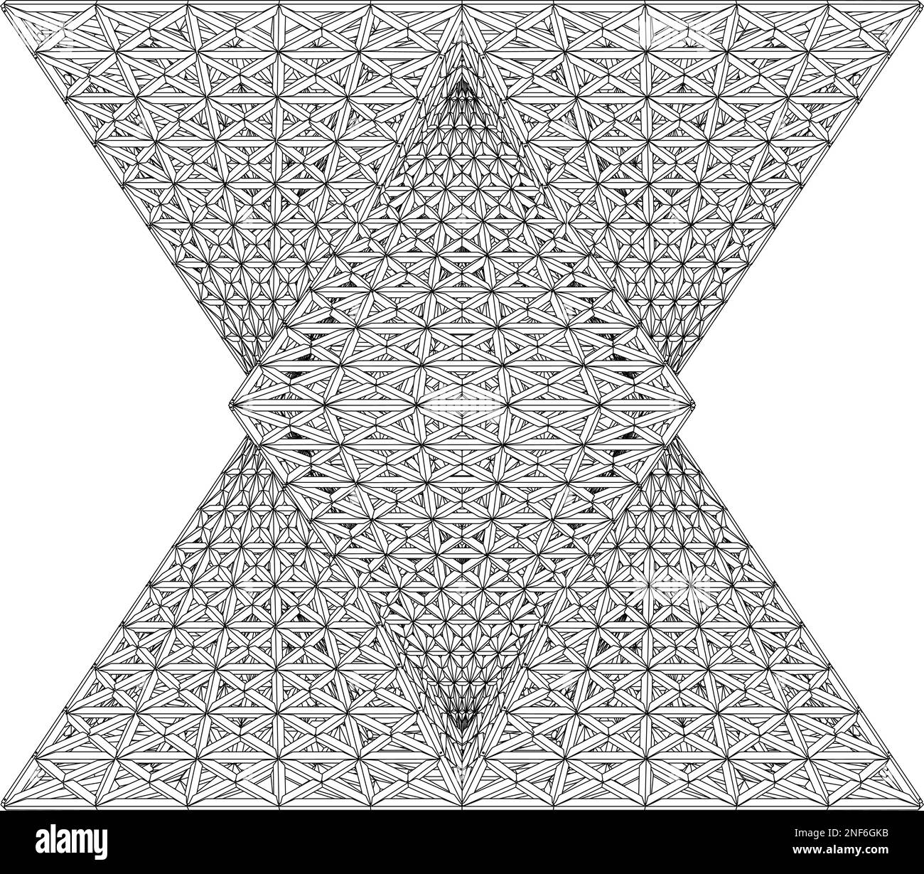 Abstract Construction Structure Vector. Illustration Isolated On White ...