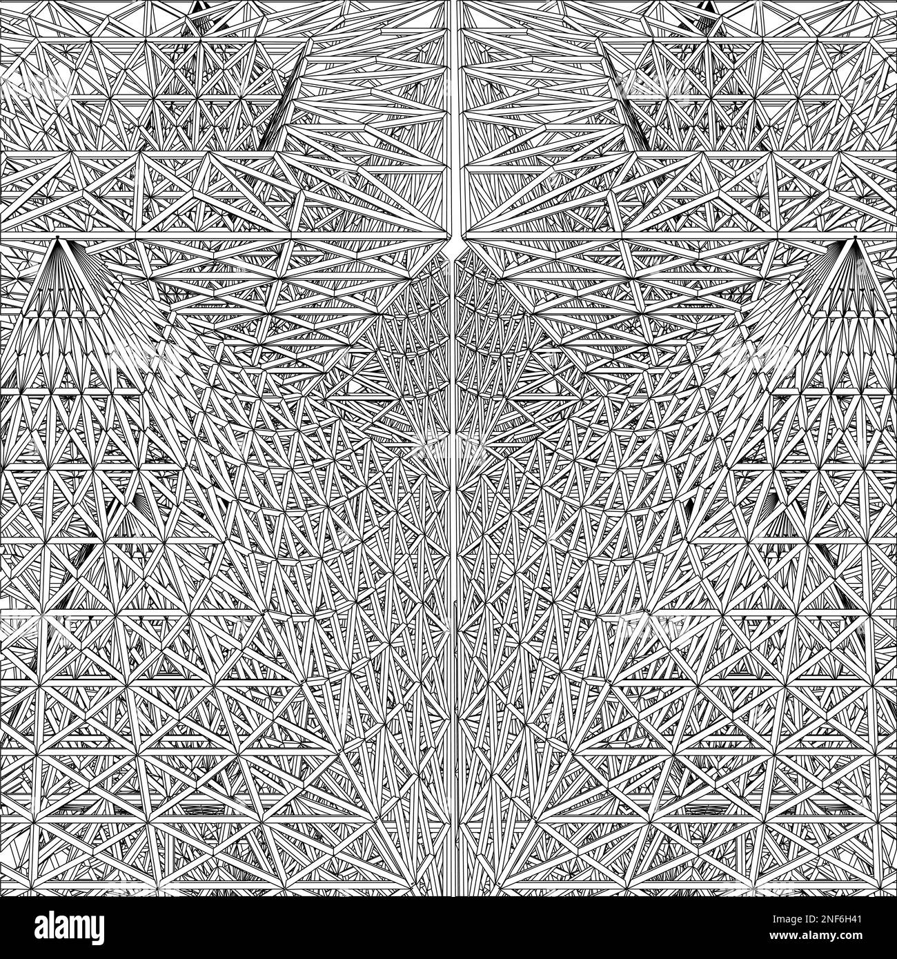 Abstract Construction Structure Vector. Illustration Isolated On White ...