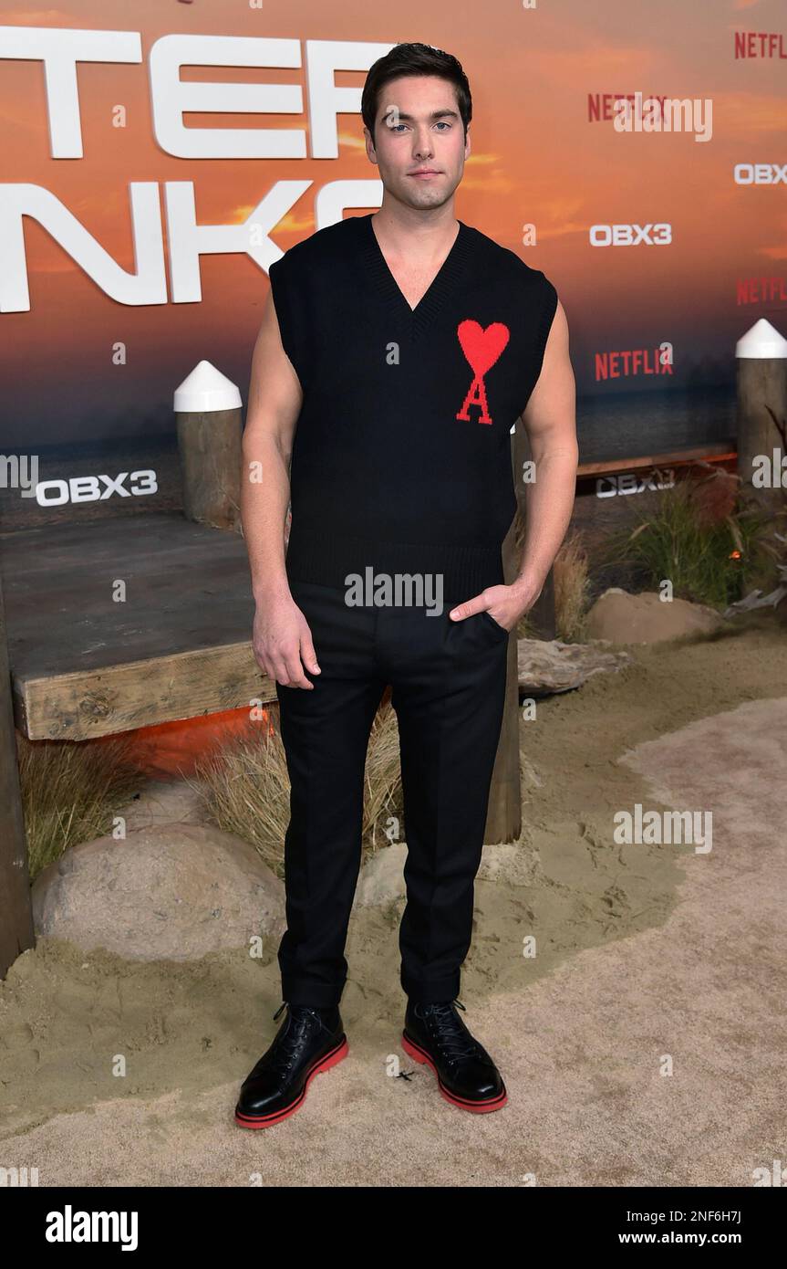 Austin North arrives at the season three premiere of "Outer Banks" on ...