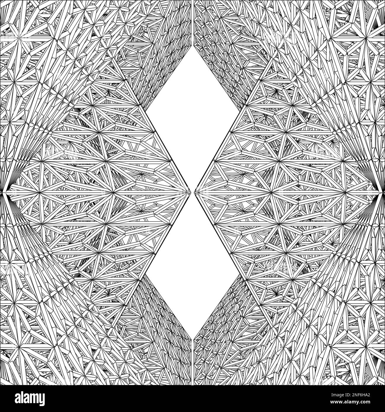 Abstract Construction Structure Vector. Illustration Isolated On White ...