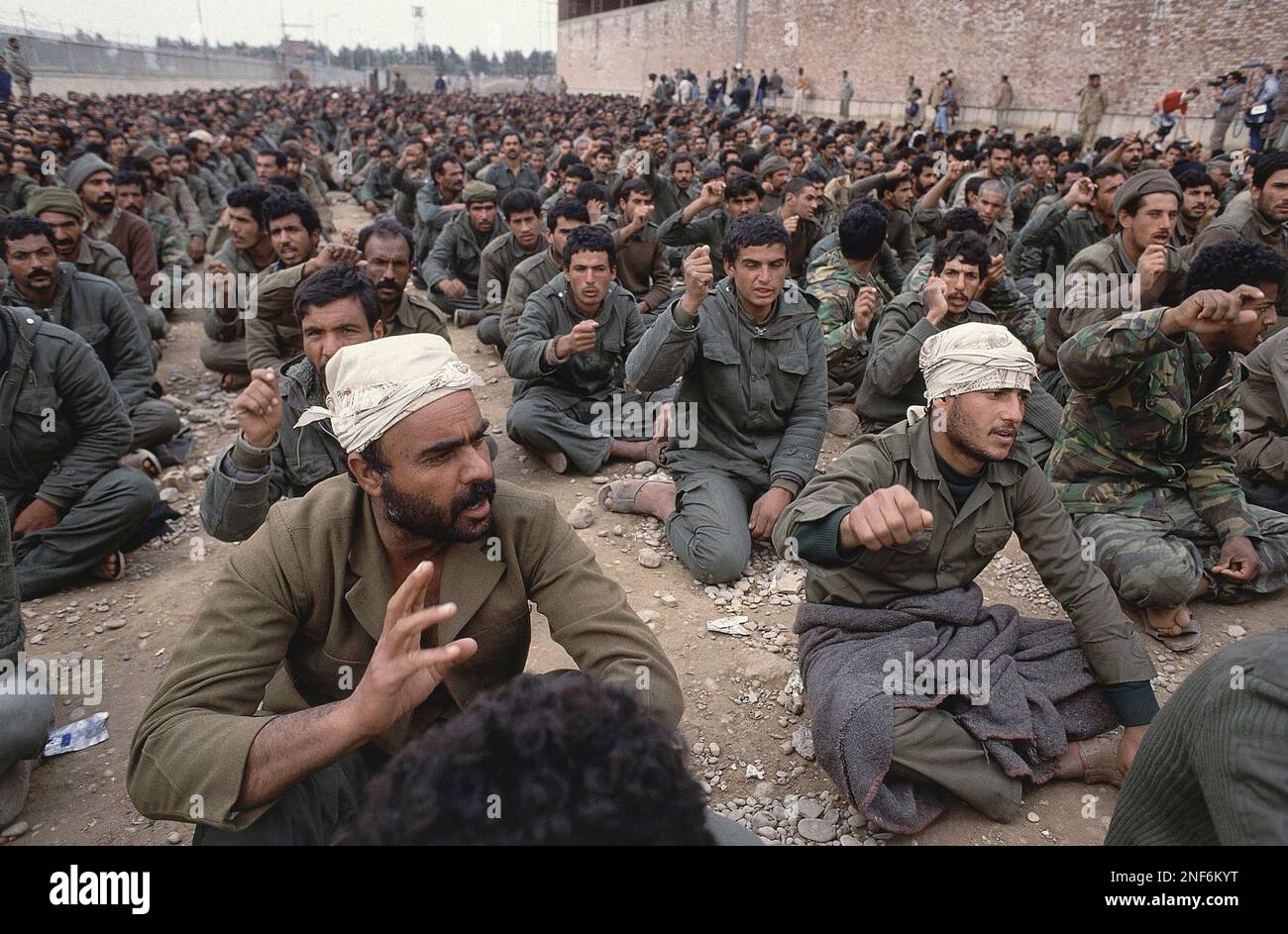 Iraqi soldiers captured in Iran's push toward Basra, Iraq, are ...