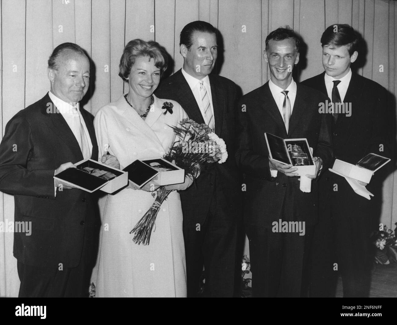 German actor Heinz Ruehmann, Austrian actress Hilde Krahl (maiden name ...
