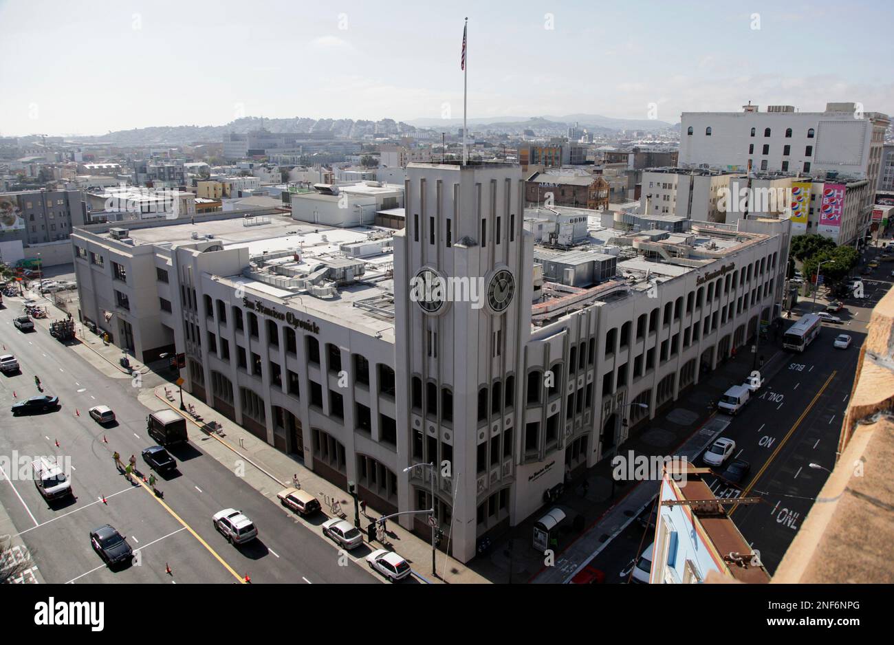 The San Francisco Chronicle newspaper building is shown in San ...