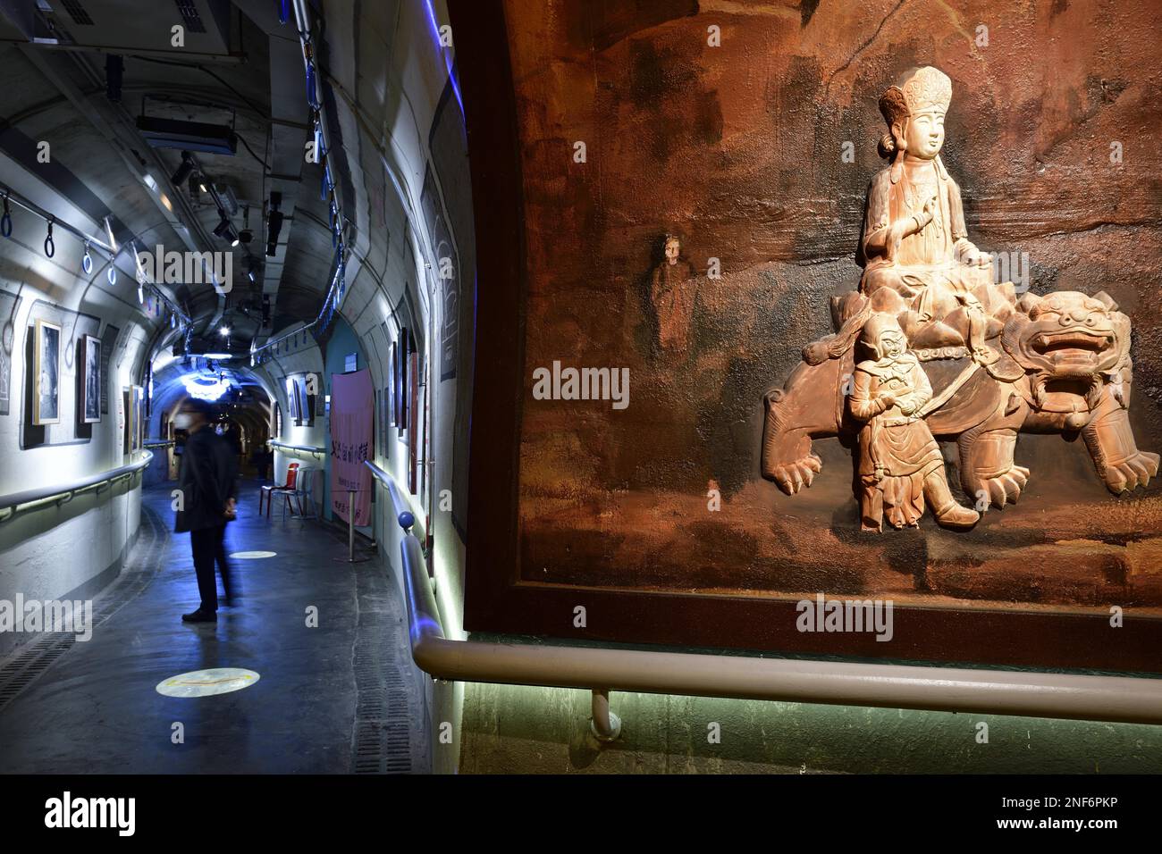 A dreamy air raid shelter opens for the public in Chongqing, China, 15 ...