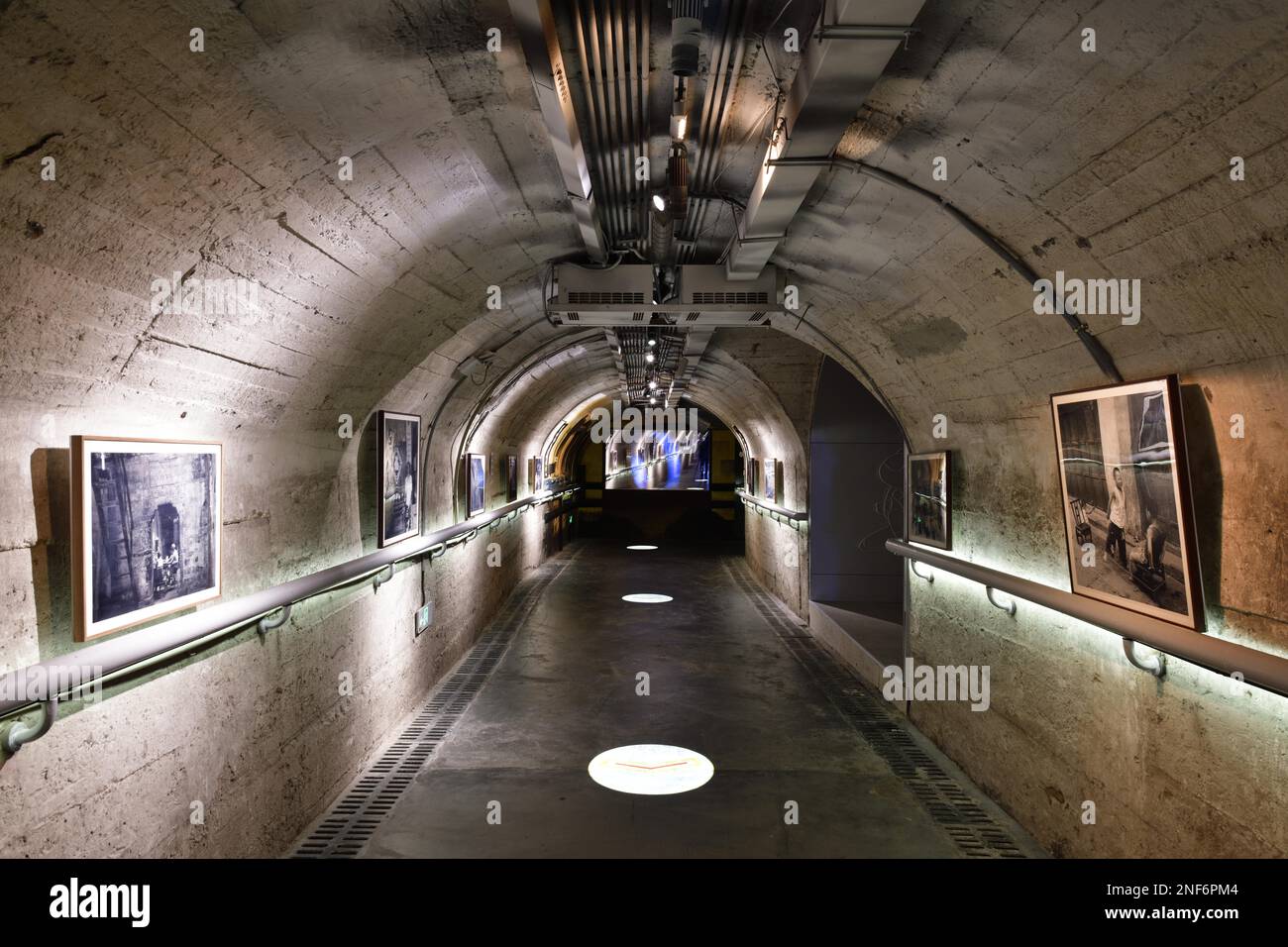 A dreamy air raid shelter opens for the public in Chongqing, China, 15 ...